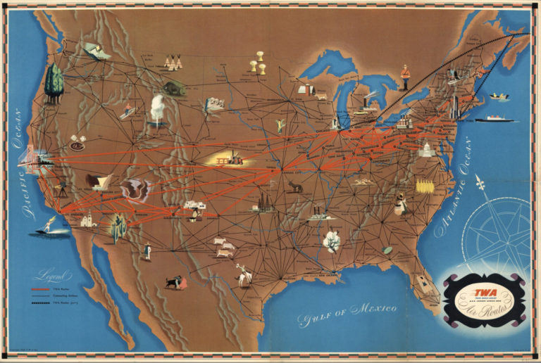 Designing the Sky: How Airline Route Maps Changed the Way We Travel ...